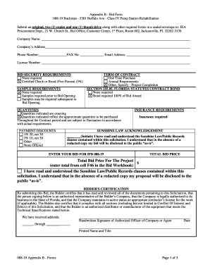 Fillable Online 088-19 Appendix B - Forms Fax Email Print - pdfFiller