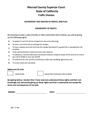 Fillable Online Merced County Superior Court State of California Fax ...