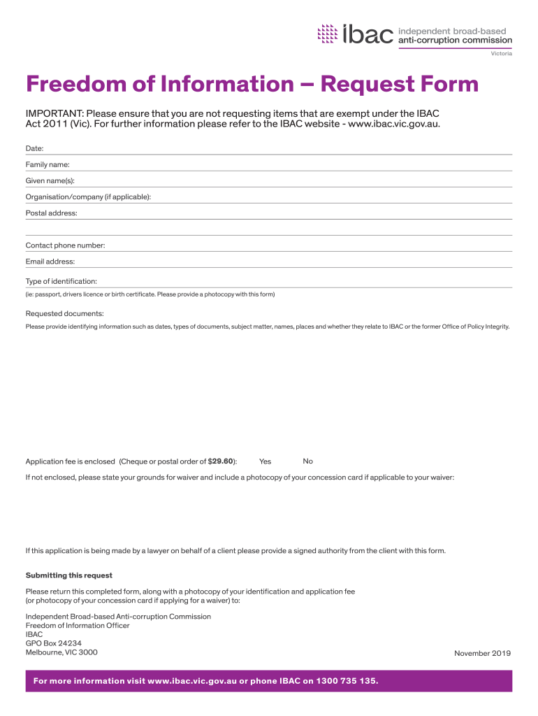Fillable Online foi-application-form Fax Email Print - pdfFiller