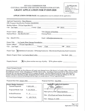 Fillable Online AOC Grant Program Application Cover Sheet Fax Email ...