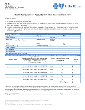 Fillable Online CBA Blue Fax Email Print - pdfFiller