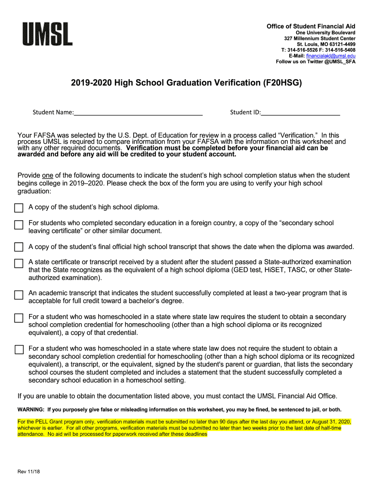 Fillable Online process UMSL is required to compare information from ...