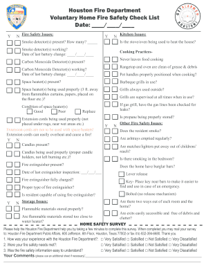 Fillable Online Free Home Fire Safety Inspection - SBC Fire Department ...