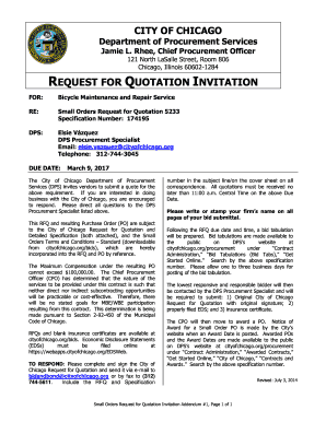 Fillable Online REQUEST FOR QUOTATION INVITATION Fax Email Print ...
