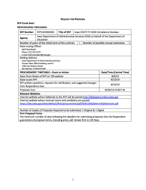 Fillable Online REQUEST FOR PROPOSALS (RFP) RFP #20-OPD-4 New York State ... Fax Email Print ...