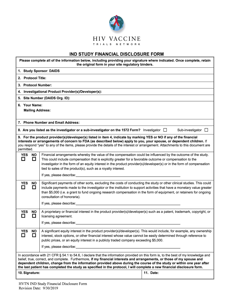 Fda Financial Disclosure Form - Fill Online, Printable, Fillable, Blank ...