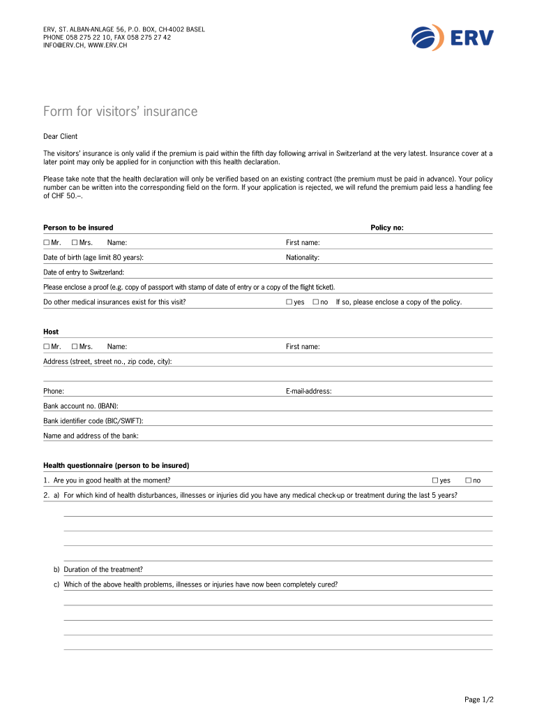 Fillable Online ERV, ST Fax Email Print - pdfFiller