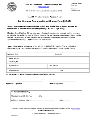 Fillable Online ADRE APPLICATION PROCESS Individuals Requesting ... Fax ...