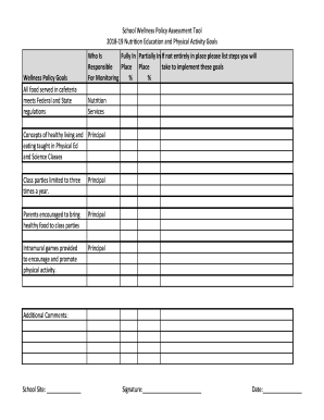 Fillable Online Wellness assessment tool copy Fax Email Print - pdfFiller