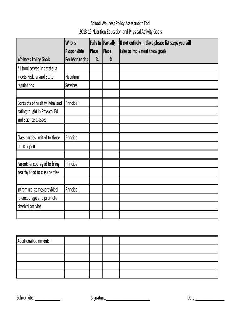 Fillable Online Wellness assessment tool copy Fax Email Print - pdfFiller