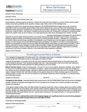 Fillable Online Overnight Visit Informed Consent.pub Fax Email Print ...