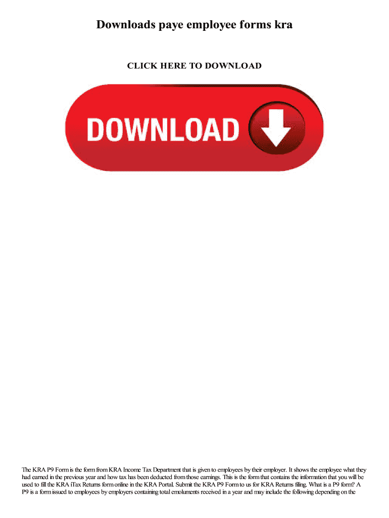 Fillable Online KRA P9 form Download - How to File KRA iTax Returns ... Fillable Online KRA P9 form Download - How to File KRA iTax Returns ...