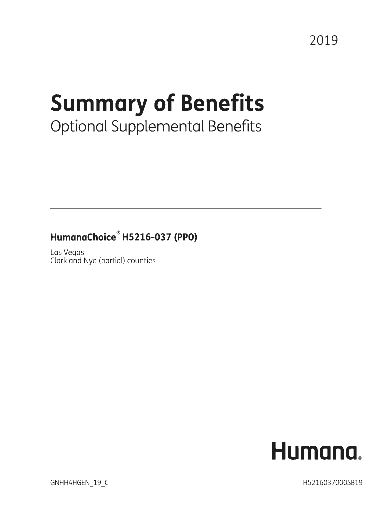 Fillable Online HumanaChoice H5216-037 - Find your Medicare Advantage ...