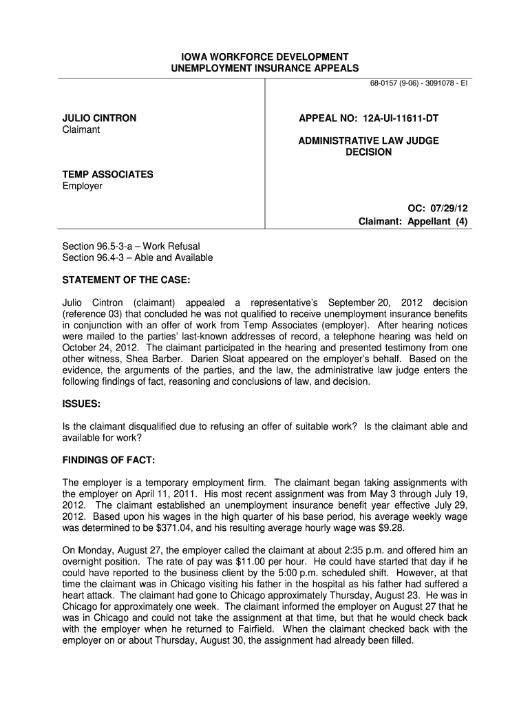 Fillable Online JULIO CINTRON Fax Email Print - pdfFiller