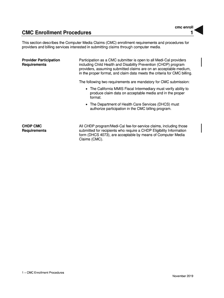 Fillable Online Computer Media Claims (CMC) and Internet Professional ...