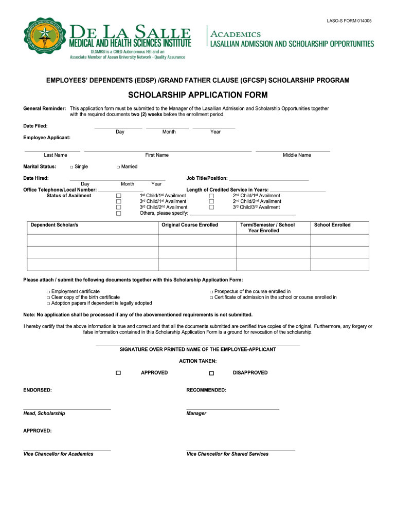 Fillable Online LASO-S FORM 014005 Fax Email Print - pdfFiller