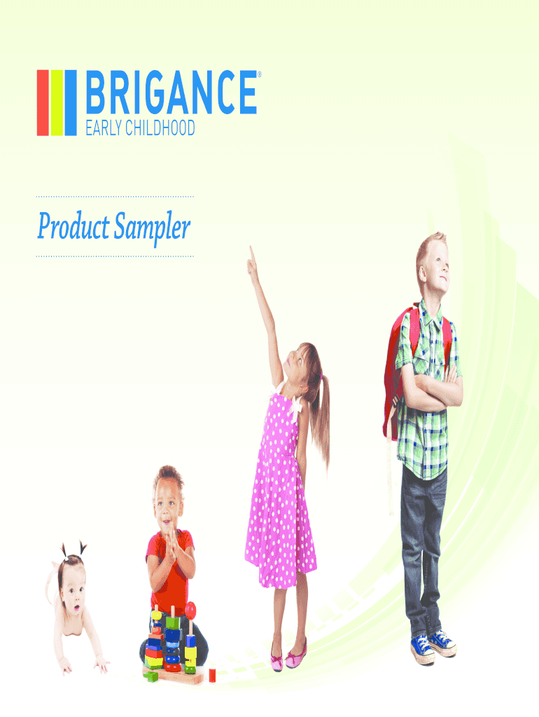 Fillable Online The BRIGANCE Early Childhood family of products has ...