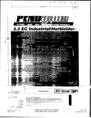 Fillable Online U.S. EPA, Pesticide Product Label, PENDULUM 3.3 EC ...