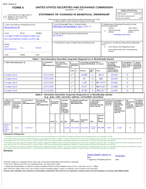 Fillable Online The option exercise and sales reported in this Form 4 ...