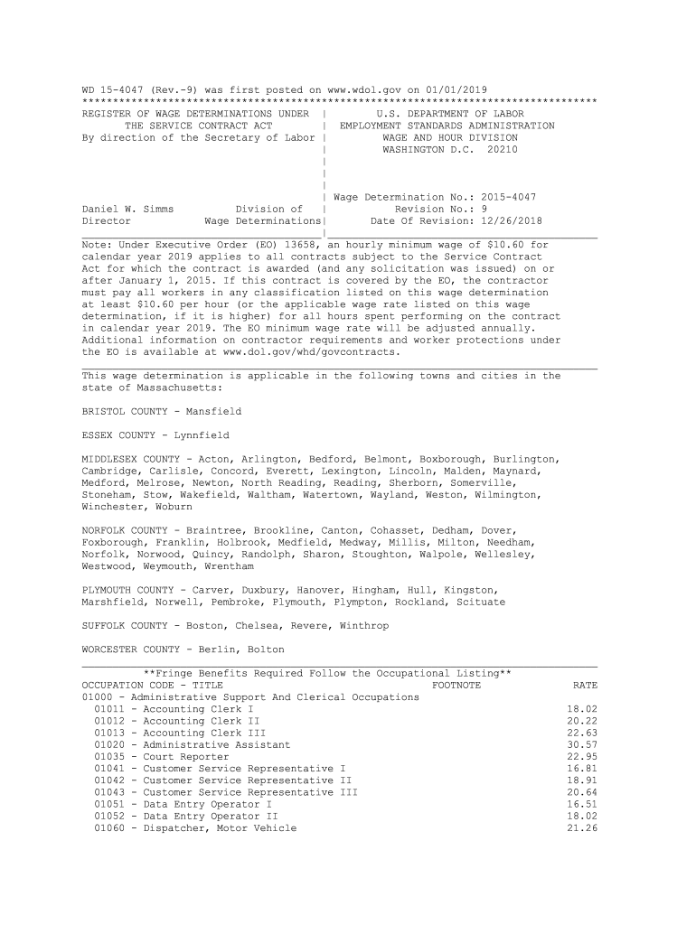 Fillable Online Wage and Hour Division (WHD)U.S. Department of Labor ...