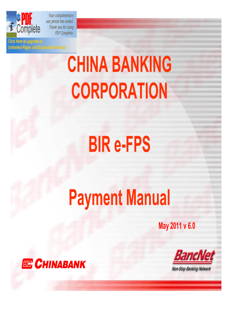 China Bank Efps Corporate Enrollment Form - Fill and Sign Printable ...