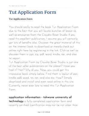 Fillable Online How To Fill A Tut Form - Fill Online, Printable ...