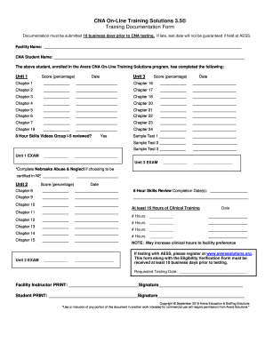 Fillable Online Certified Nursing Assistant Forms - Avera Health Fax ...