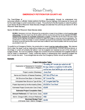 Fillable Online EMERGENCY Petition Form Fax Email Print - pdfFiller