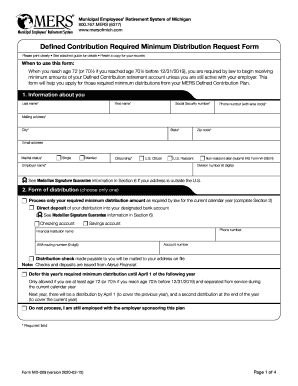 Fillable Online Defined Contribution Voluntary In-Service Distribution ...