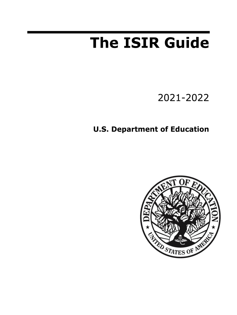 Fillable Online ISIR - Institutional Student Information Report ... Fax ...