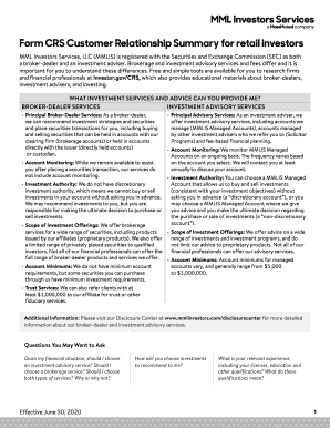 Fillable Online Reg BI Disclosure - Insurance and Financial Services ...