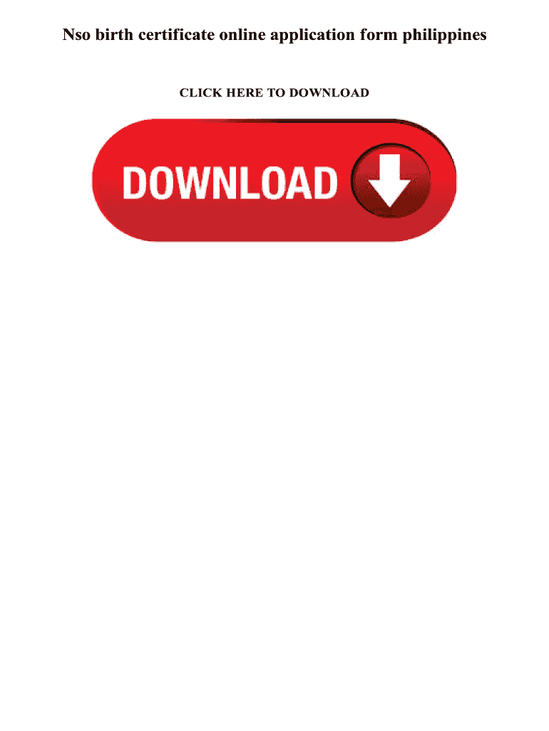 Fillable Online Nso birth certificate online application form ...