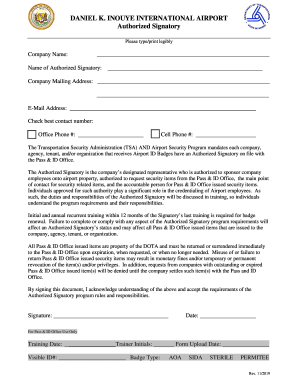 Fillable Online Authorized Signatory Information Sheet Fax Email Print ...
