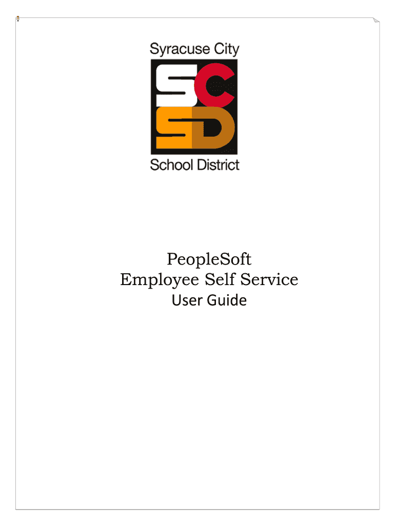 Fillable Online Welcome to Employee Self Service Fax Email Print ...