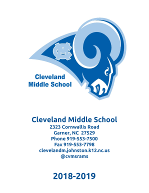 Fillable Online Cleveland Middle School Fax Email Print - pdfFiller