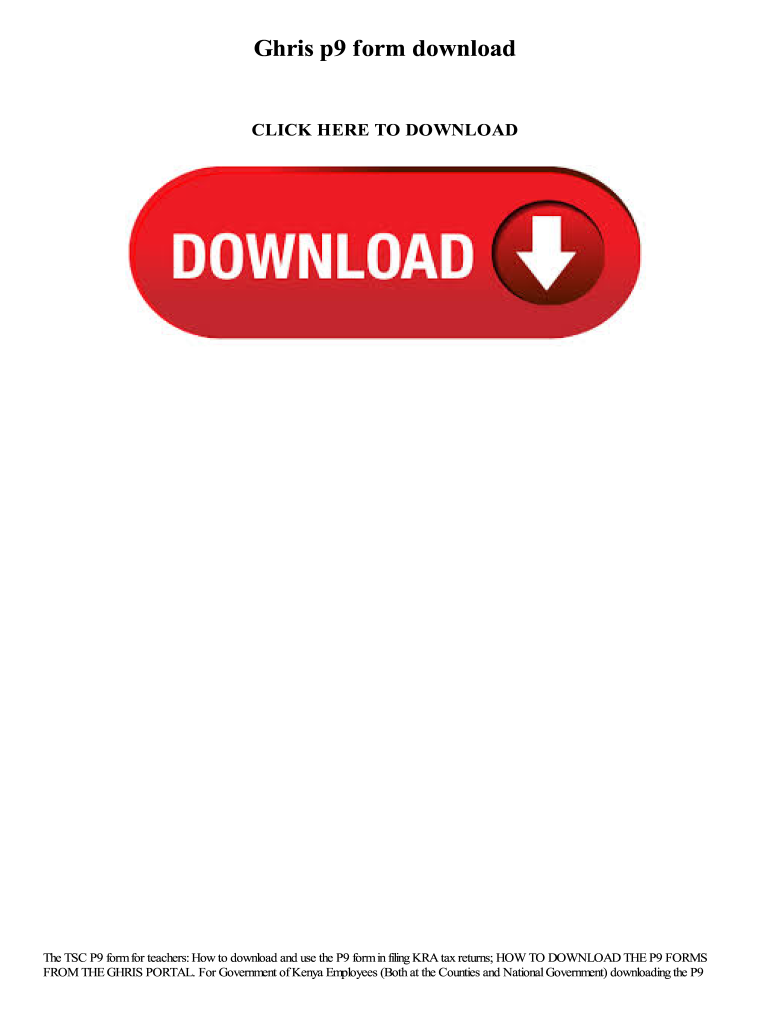 Ghris P9 Form Download - Fill Online, Printable, Fillable, Blank ...