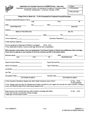 Fillable Online PDF Form A-34002AFL 1 A34002AFL.3 Application for ...