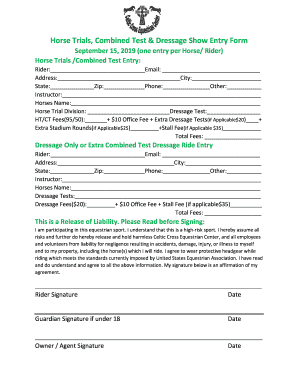 Fillable Online 2016 horse entry form - Free Related PDF Documents Fax ...
