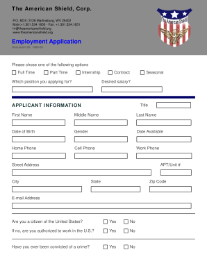 The American Shield Corp - Fill Online, Printable, Fillable, Blank ...