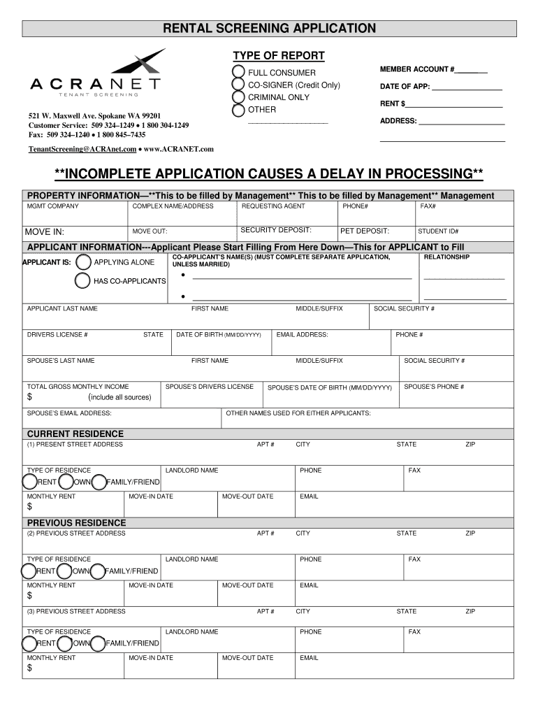 Credit Reference Rental Application Fill Out Sign Online DocHub