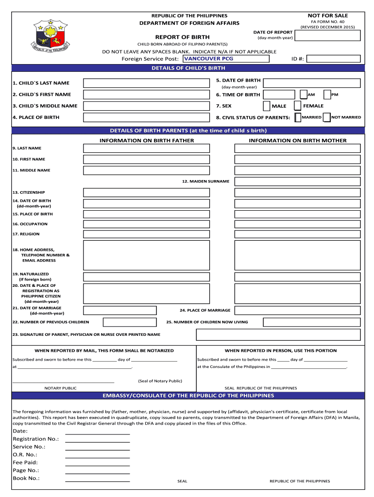 Fillable Online Fa Form - Fill Online, Printable, Fillable ...