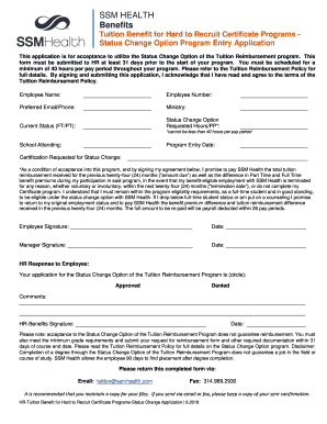 Fillable Online Compare SSM HEALTHCARE's Employee Health Insurance and ...