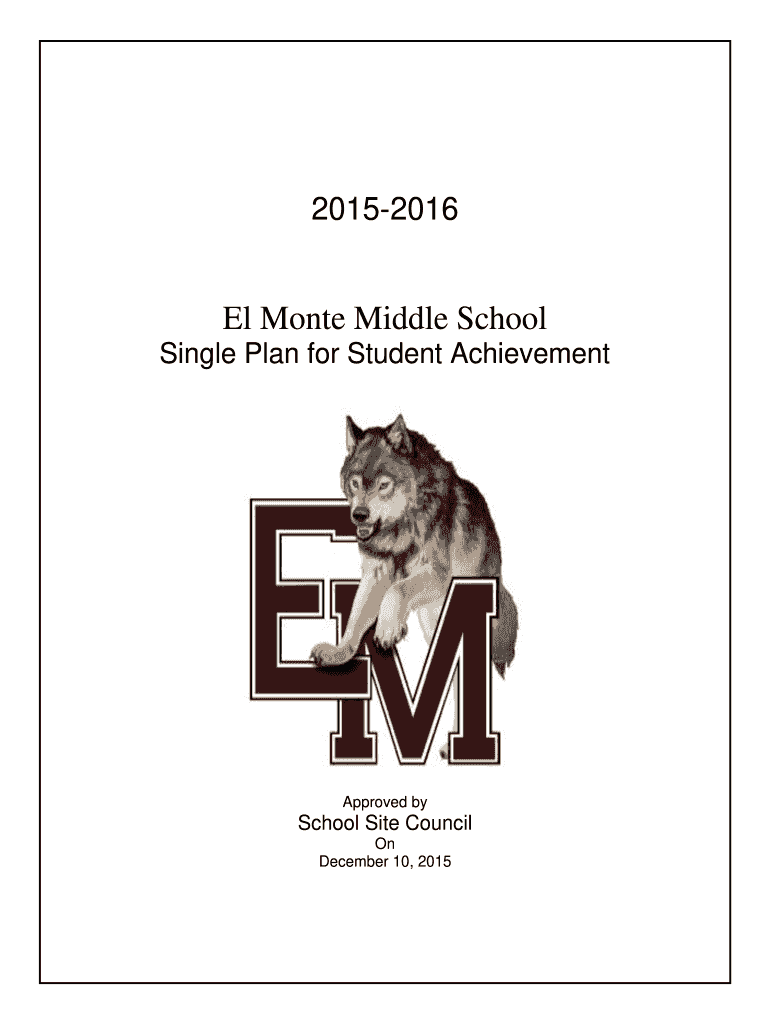 Fillable Online Fillable Online cojusd El Monte Middle School - cojusd ...