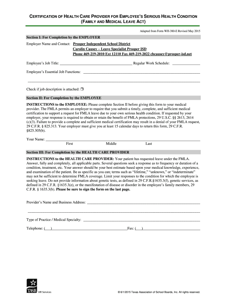 Fillable Online Adapted from Form WH-380-E Revised May 2015 Fax Email ...