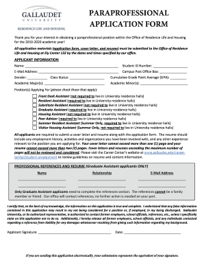 Fillable Online Paraprofessional Cover Letter Examples and Templates ...