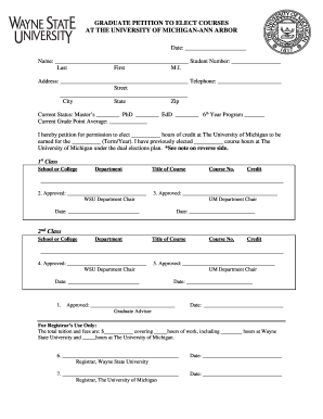 Fillable Online Updated Grad. U of M Dual Form Fax Email Print - pdfFiller