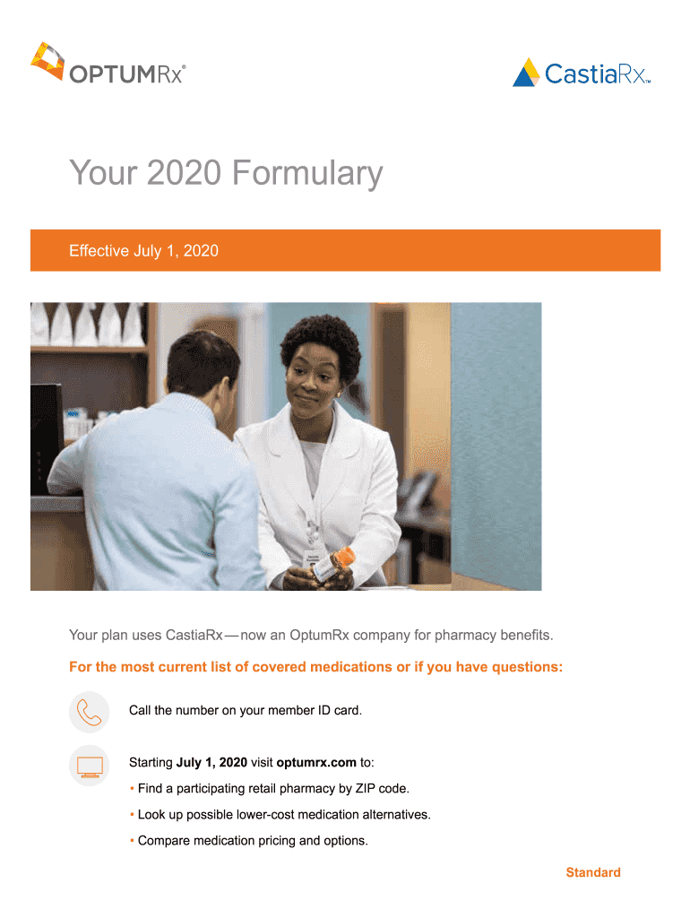 Fillable Online OptumRx 2020 Select Standard noUMs Formulary. OptumRx Select Standard noUMs ...