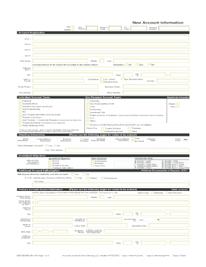 Fillable Online New Account Information - Fill Any PDF Form Fax Email ...
