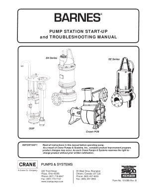 Fillable Online PUMP STATION START-UP Fax Email Print - pdfFiller