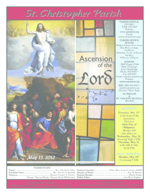 Fillable Online St Christopher Parish - St Christopher Church Fax Email ...